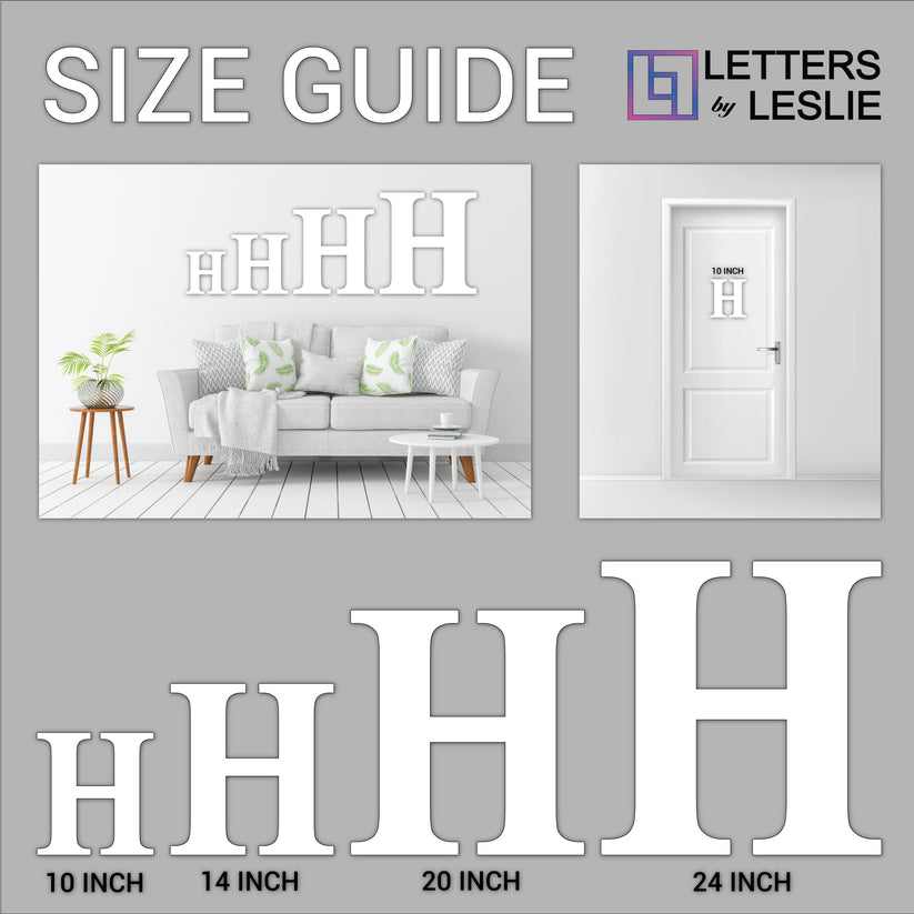 Personalized Name Sign with Name and Capital Letter – Letters by Leslie